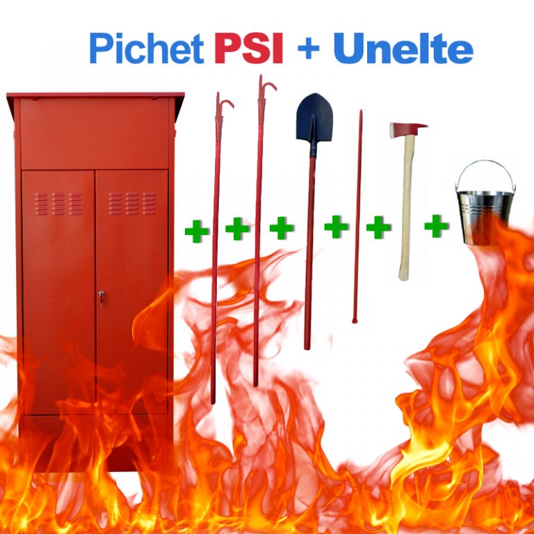 Pichet PSI complet echipat + manusi cadou - Safety Mag